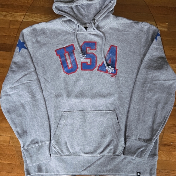 47 | Shirts | 47 Brand Mens Xx L Usa Gray Hoodie | Poshmark